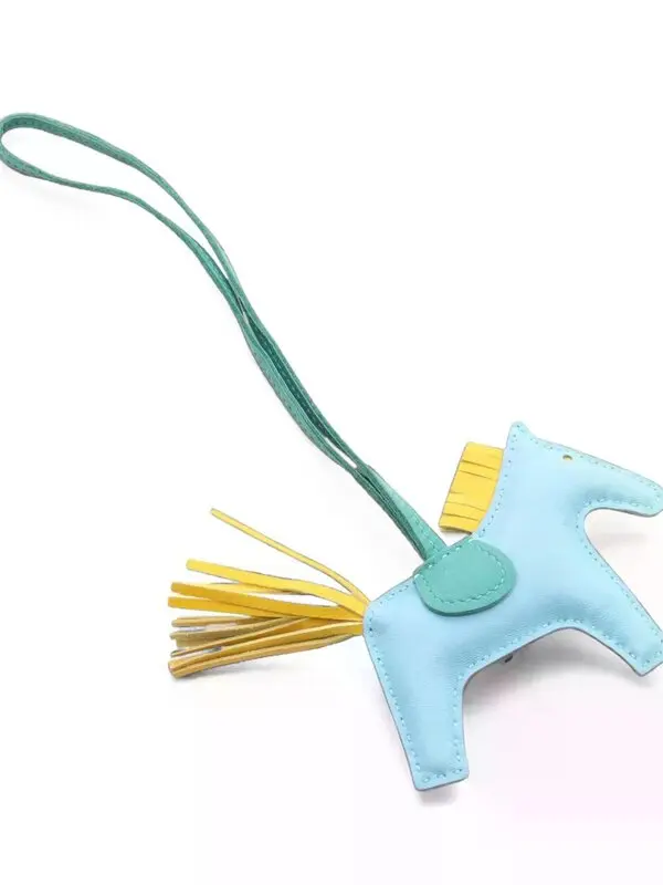 Hermès 2019 Pm Rodeo Celeste Jaune Naple Bag Charm - Blue