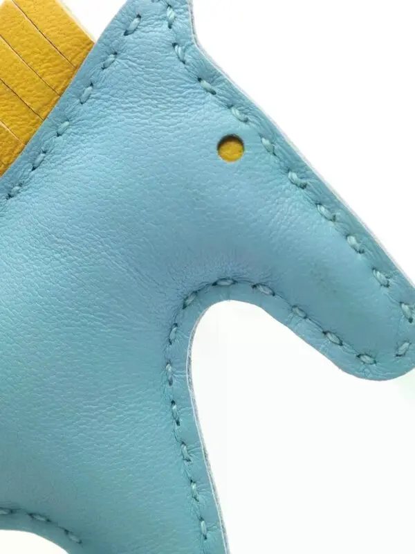 Hermès 2019 Pm Rodeo Celeste Jaune Naple Bag Charm - Blue