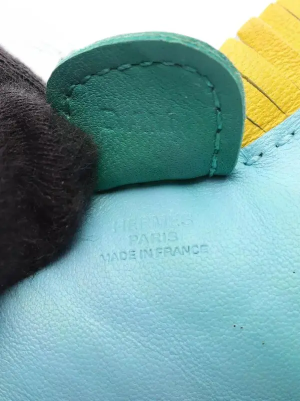 Hermès 2019 Pm Rodeo Celeste Jaune Naple Bag Charm - Blue