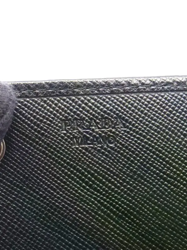 Prada 2010s Triangle Logo Long Wallet