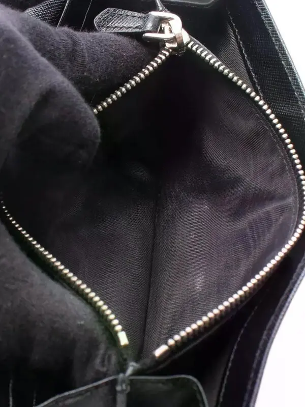 Prada 2010s Triangle Logo Long Wallet