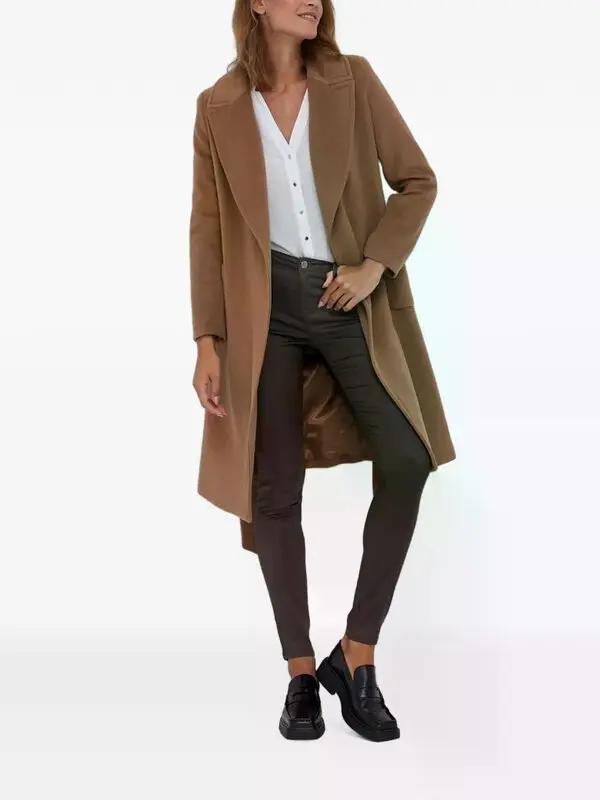 MORGAN Coated Slim-fit Trousers