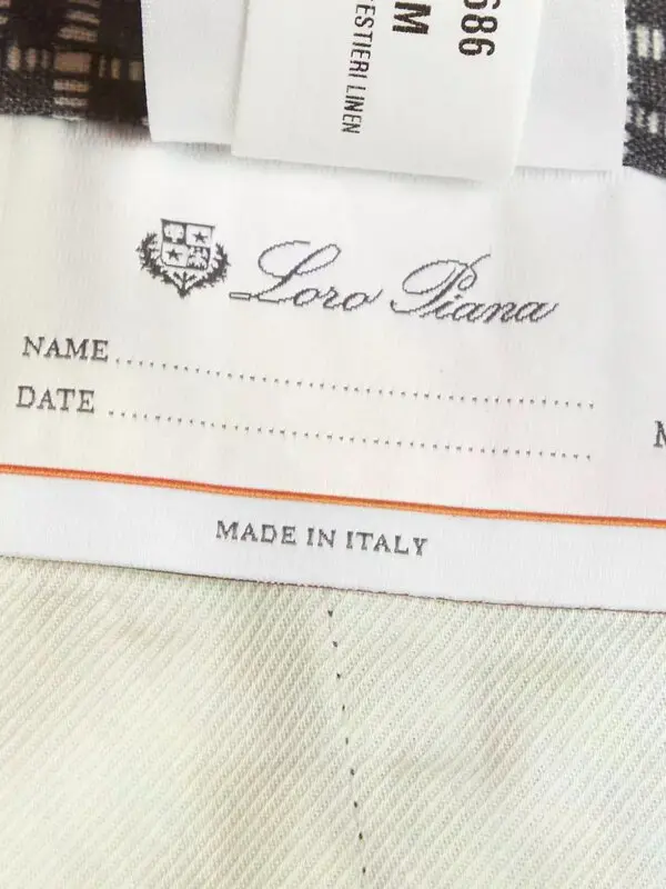 Loro Piana Emanuele Checked Shorts