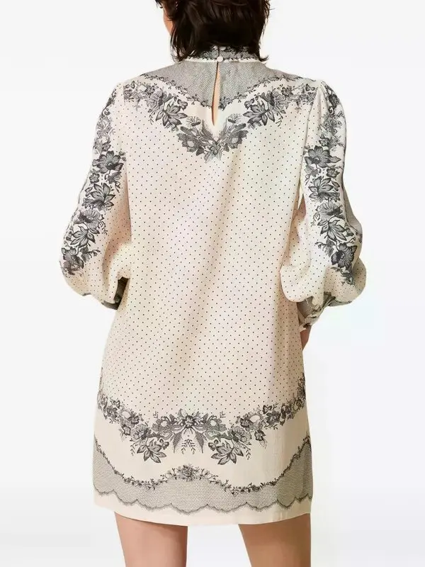 TWINSET Jacquard Satin Mini Dress