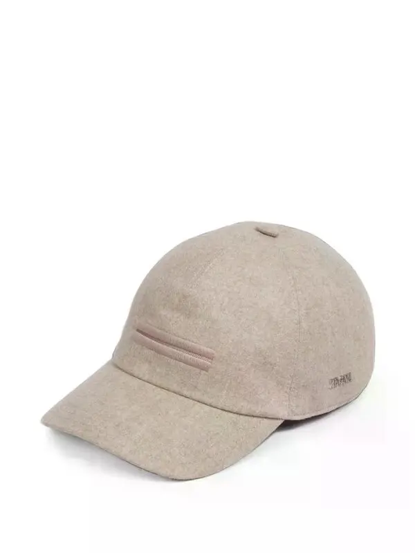 Zegna Logo-plaque Cashmere Baseball Cap