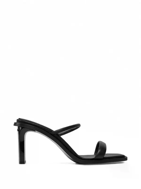 Calvin Klein Calf Leather Square-toe Sandals