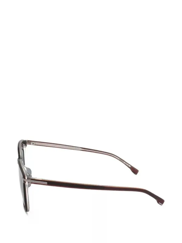 BOSS Square Frame Sunglasses - Brown