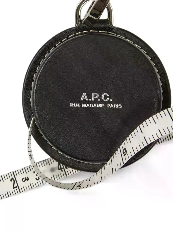 A.p.c. Ruban Leather Tape-measure Keyring Charm