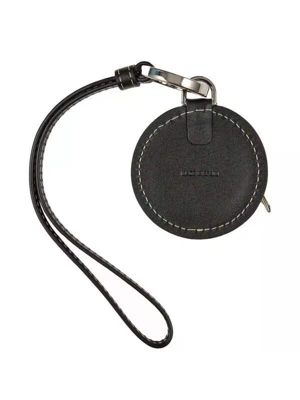 A.p.c. Ruban Leather Tape-measure Keyring Charm - Black