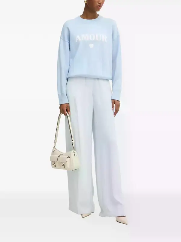 MORGAN Intarsia-knit Heart-motif Sweater