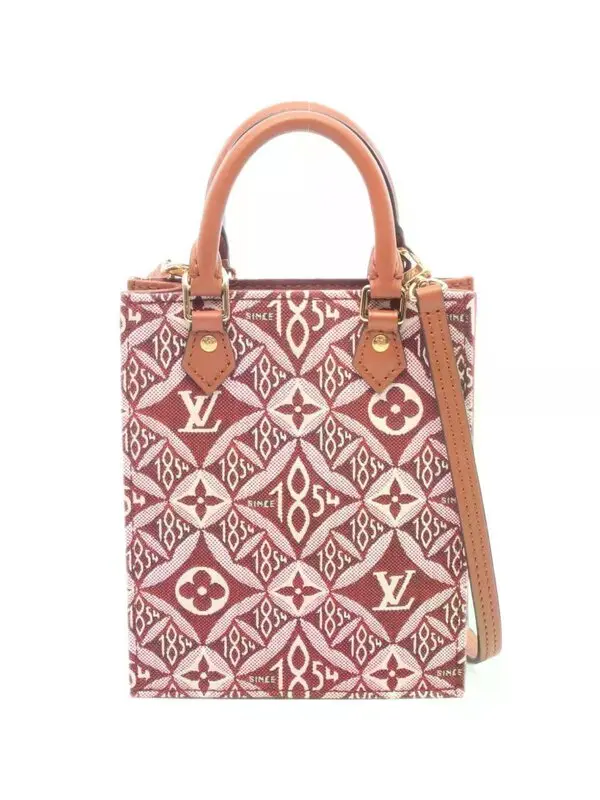 LOUIS VUITTON 2020 Petite Sac Plat Since 1854 Tote Bag - Red