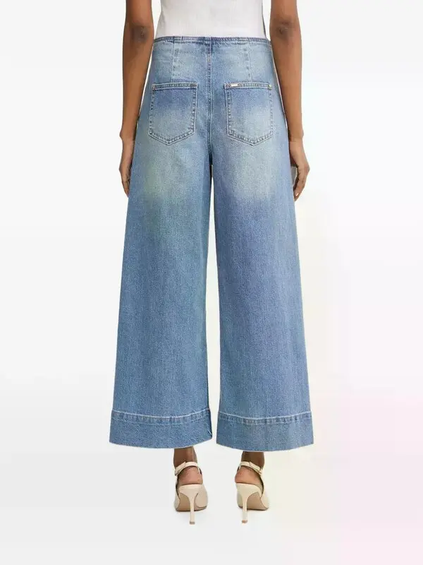 MORGAN Button-detail Wide-leg Jeans