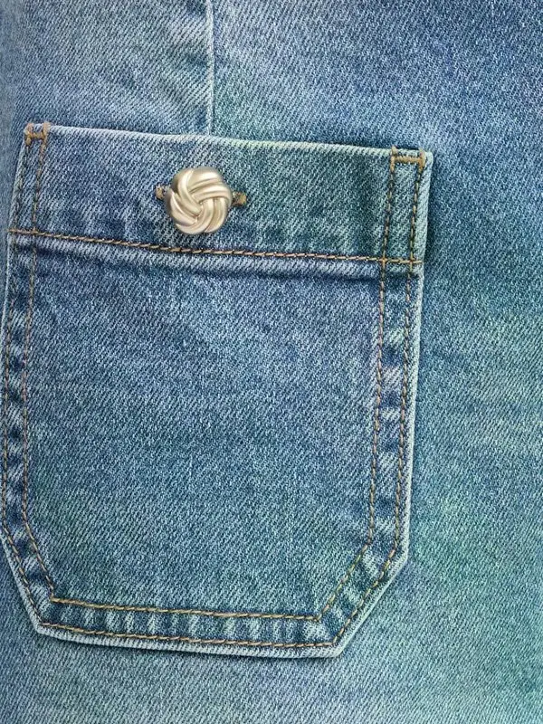 MORGAN Button-detail Wide-leg Jeans