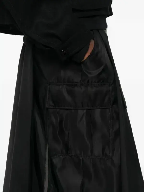 Sacai Belted Cargo Midi Skirt