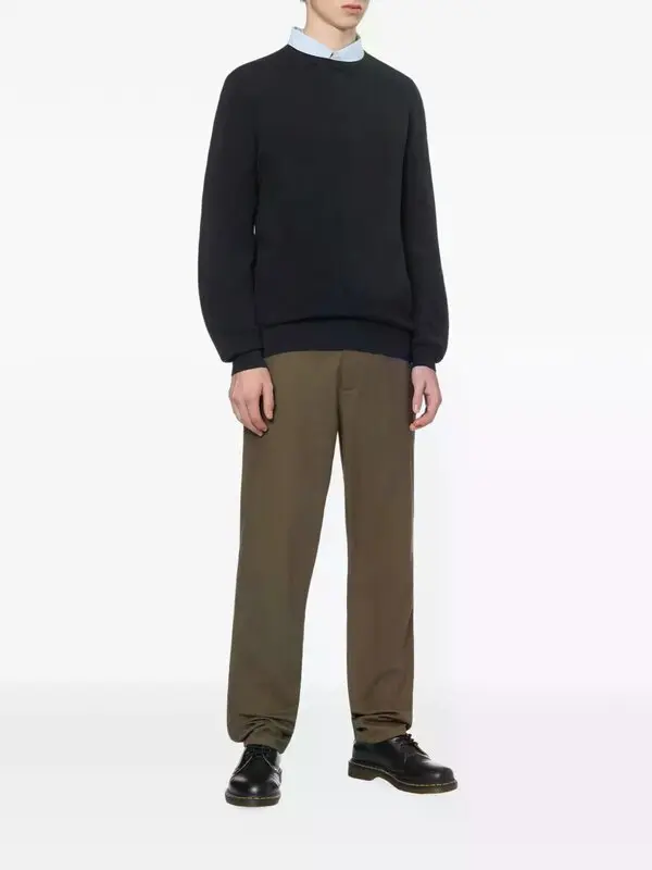 Fred Perry Embroidered-logo Crew-neck Sweater