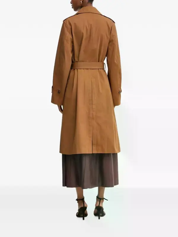 MORGAN Double-breasted Belted Trench Coat