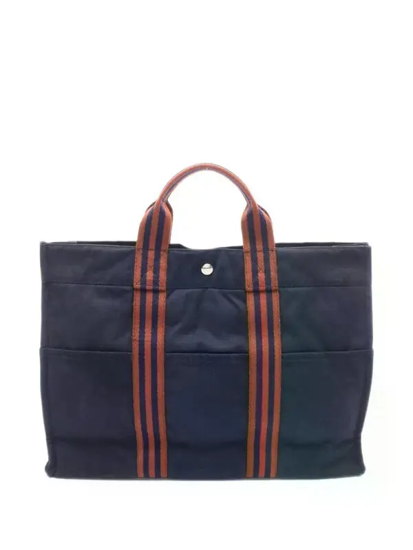 Hermès 2000s Fourre Tout Mm Tote Bag - Blue