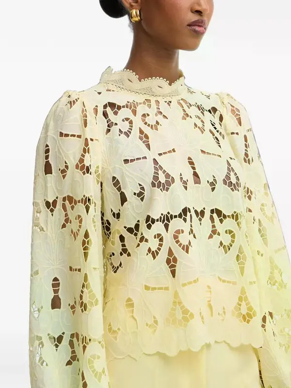 MORGAN Guipure-lace Blouse