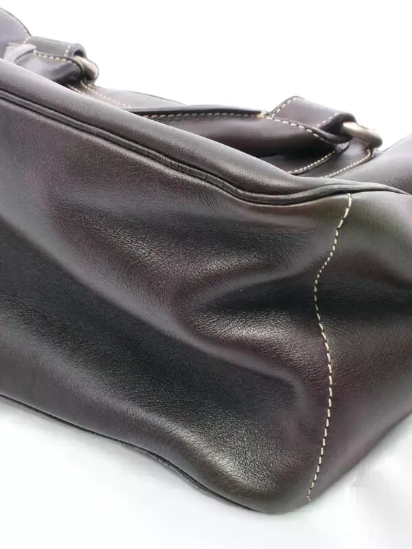 Celine 2000s Boogie Topstitching Tote Bag - Brown