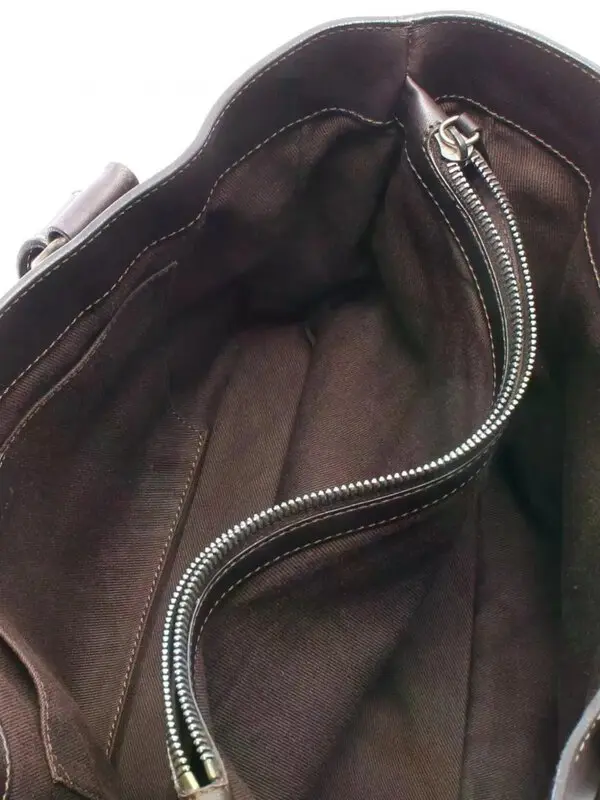 Celine 2000s Boogie Topstitching Tote Bag - Brown