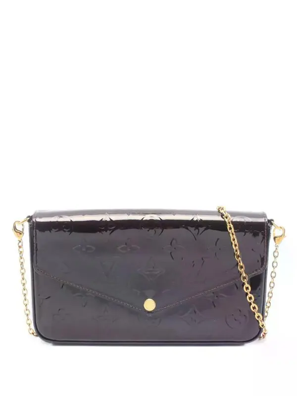LOUIS VUITTON 2019 Felicie Monogram Clutch Bag - Brown