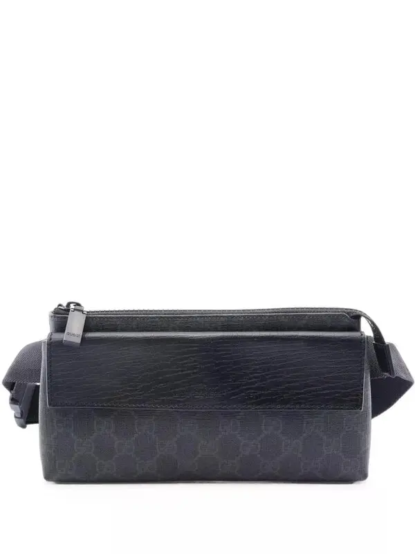 Gucci 2010s Gg Canvas Belt Bag - Black