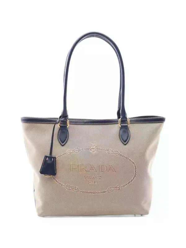 Prada 2010s Logo-print Tote Bag