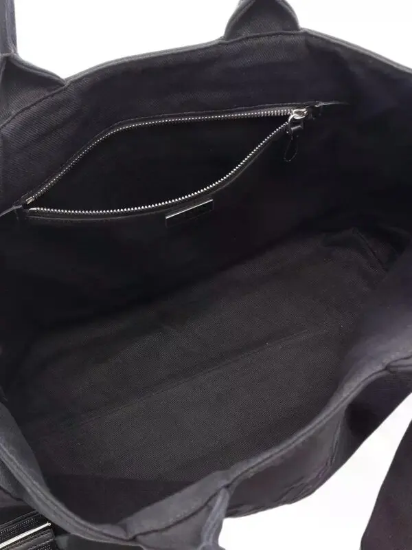 Prada 2010s Canapa Logo-embossed Tote Bag