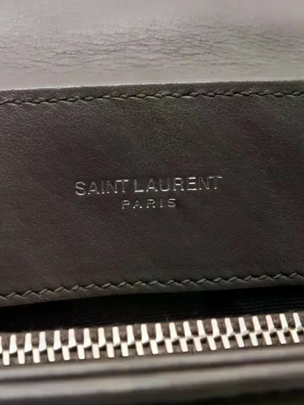 Saint Laurent 2010s Small Loulou Shoulder Bag - Grey