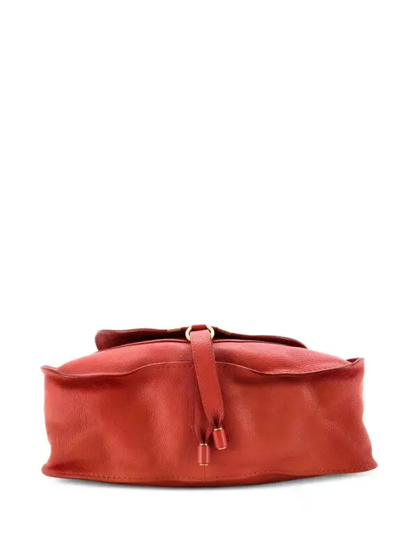 Chloé Marcie Leather Satchel - Red