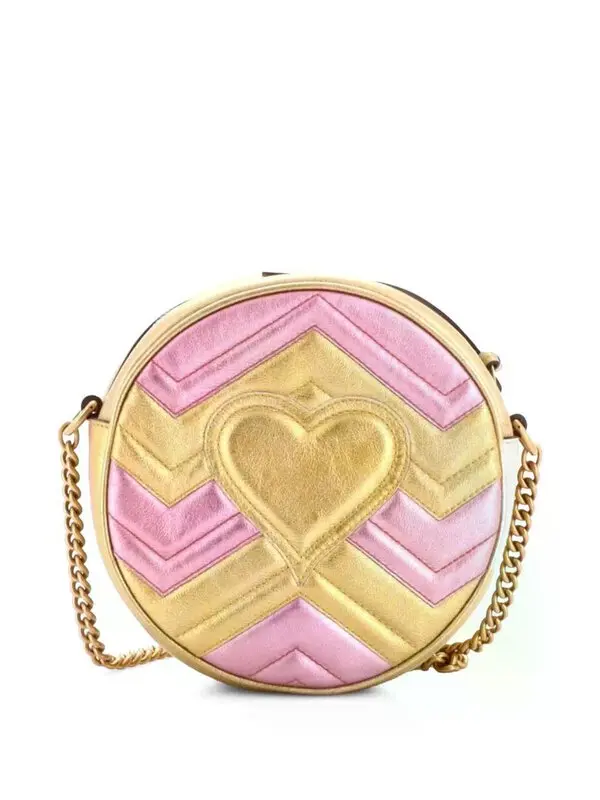 Gucci Gg Marmont Mini Shoulder Bag - Gold