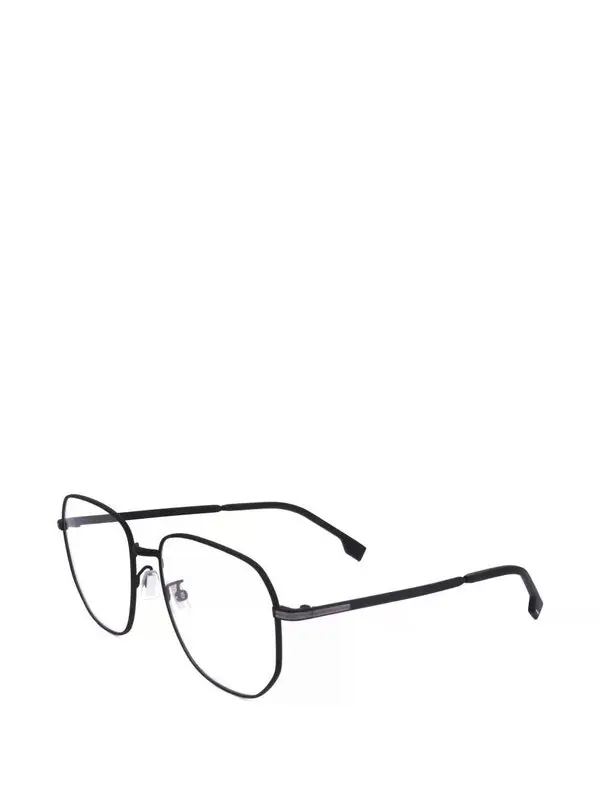 BOSS Geometric Frame Eyeglasses - Black