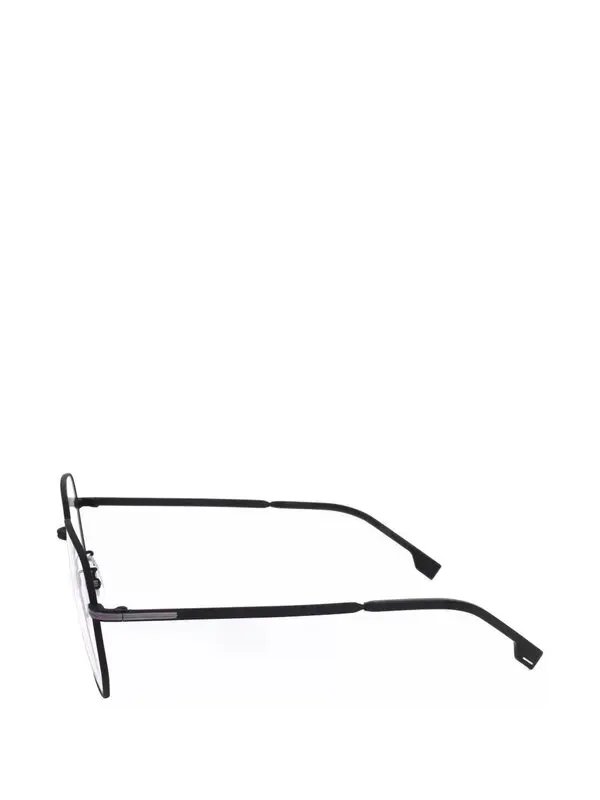 BOSS Geometric Frame Eyeglasses