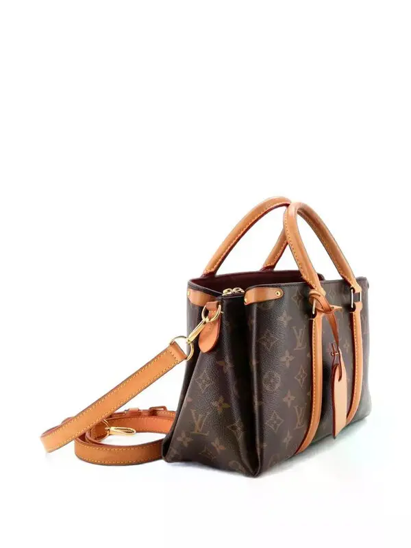 LOUIS VUITTON Soufflot Tote Monogram Canvas With Leather Bb Satchel