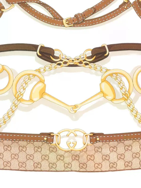 Gucci Gg Printed Silk Scarf - Neutrals
