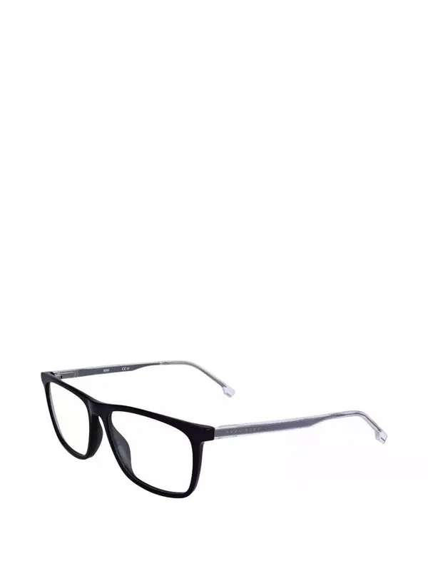 BOSS Rectangle Frame Eyeglasses - Black