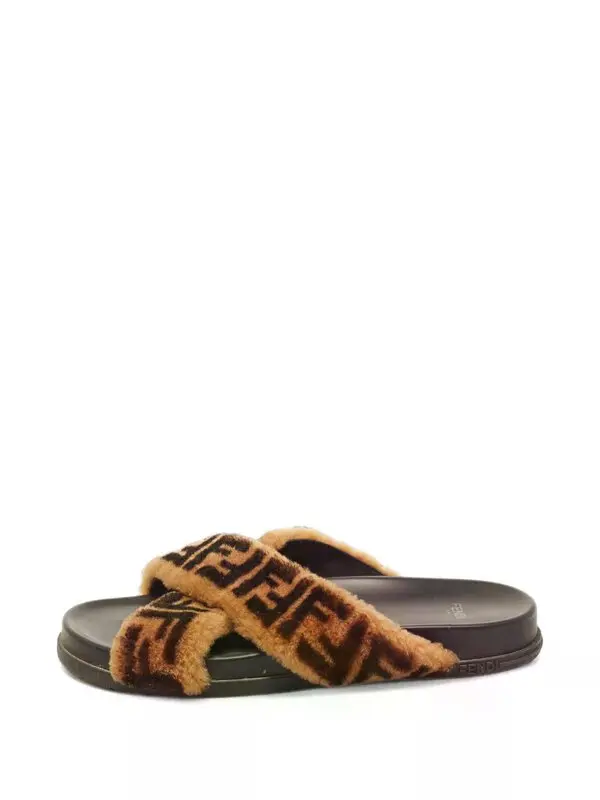 Fendi Zucca Criss-cross Slides
