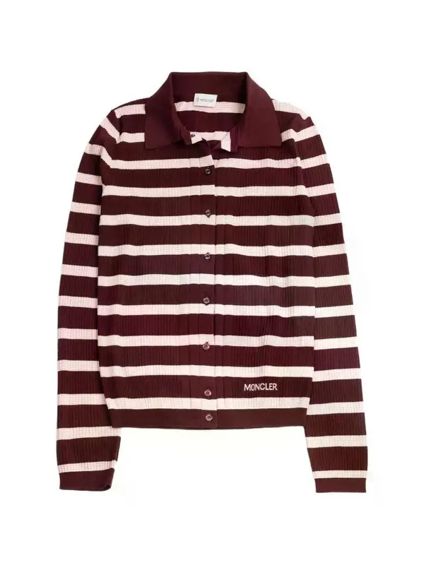 Moncler Striped Polo Cardigan