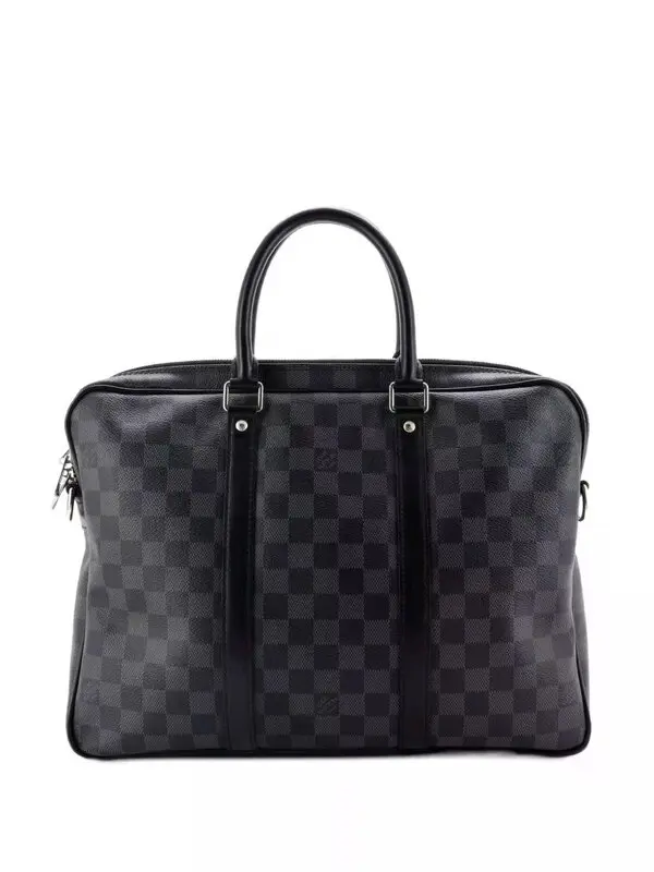 LOUIS VUITTON Damier Graphite Briefcase - Black