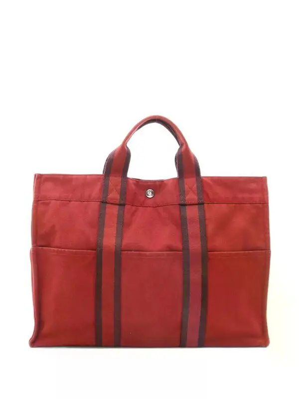 Hermès 2000s Mm Fool Toe Tote Bag - Red
