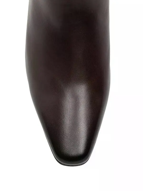 PANTANETTI Leather Ankle Boots - Brown