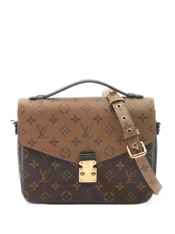 LOUIS VUITTON 2017 Mm Pochette Metis Monogram Reverse Handbag
