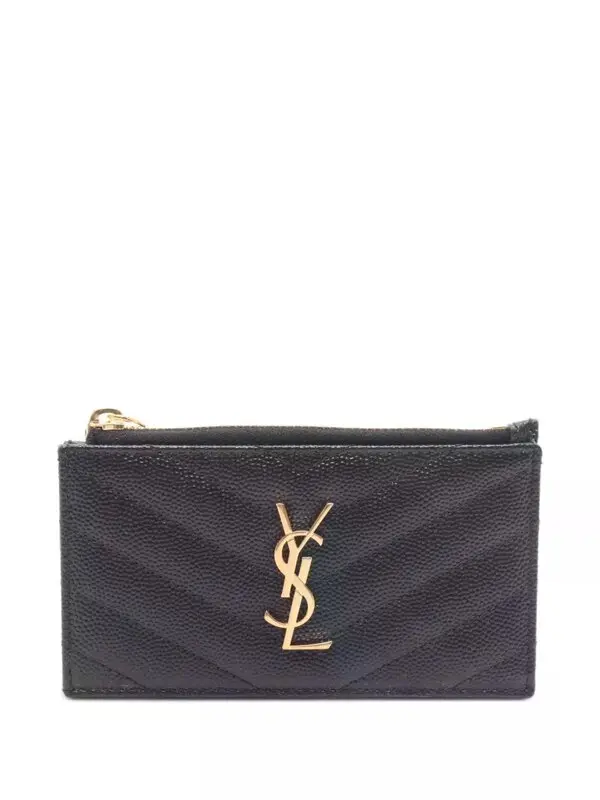 Saint Laurent 2020s Fragment Monogram Card Case