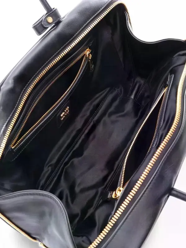 Miu Miu Leather Embossed Logo Top Handle Bag