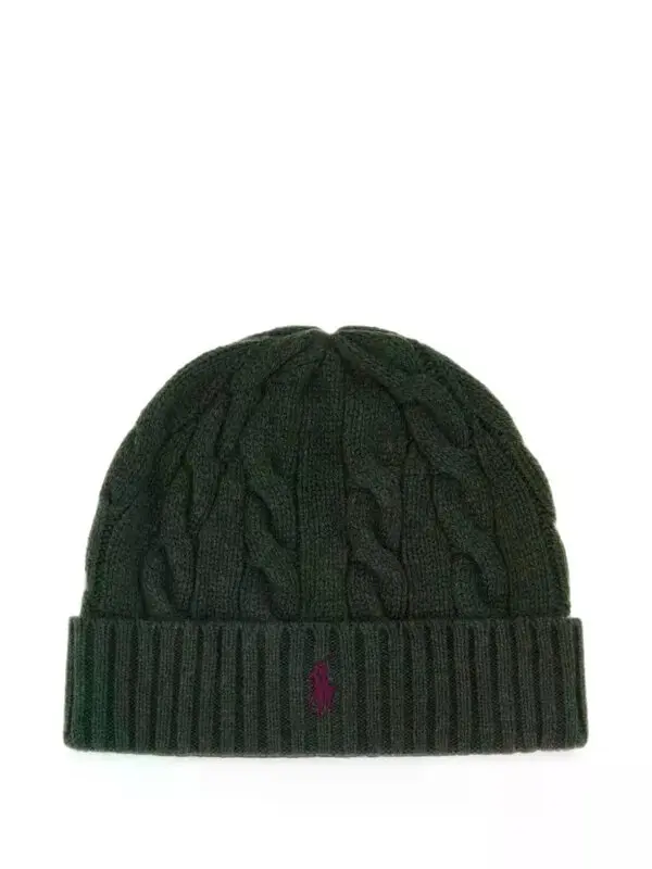 Polo Ralph Lauren Cable-knit Beanie Hat - Green