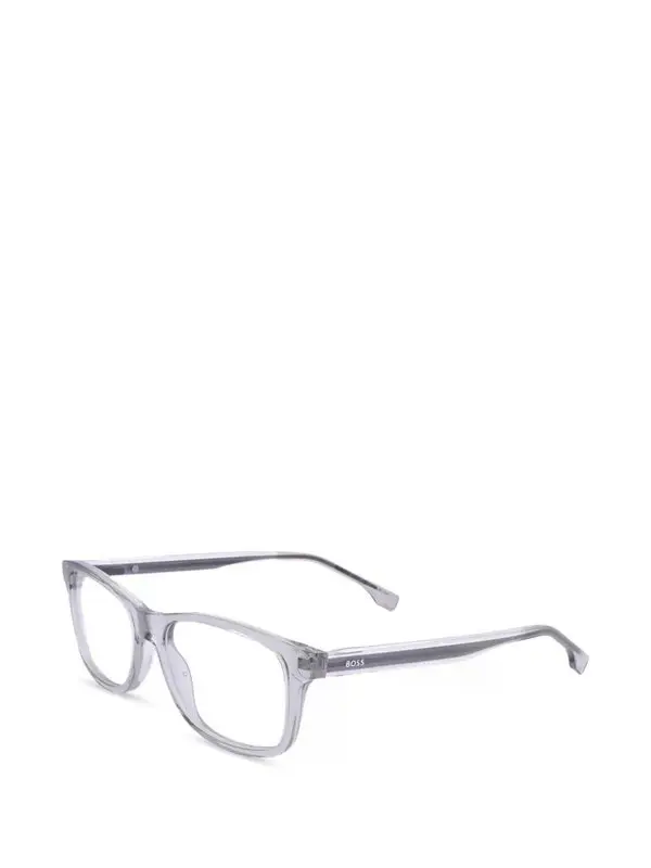 BOSS Rectangle Frame Eyeglasses - Grey