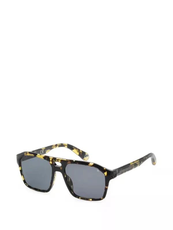 Philipp Plein Tortoiseshell-effect Pilot-frame Sunglasses