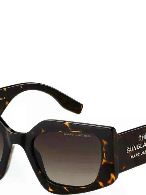 Marc Jacobs Geometric-frame Tortoiseshell Sunglasses