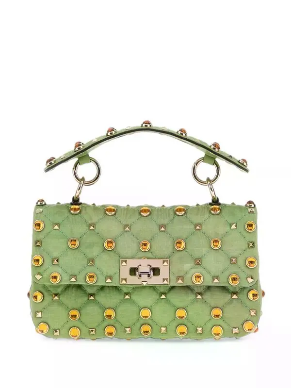Valentino Garavani Rockstud Spike Chain-strap Shoulder Bag - Green