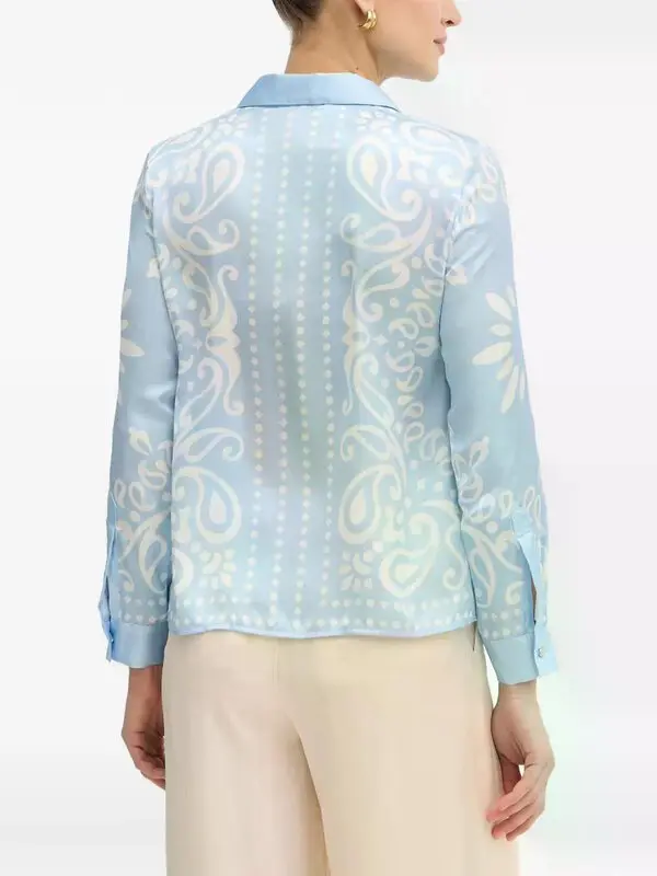 MORGAN Paisley Print Long Sleeve Shirt